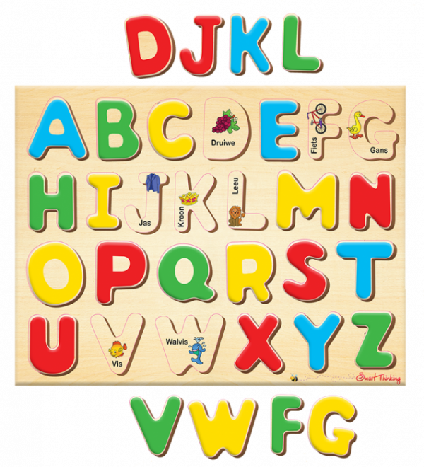 Skinkbord Legkaart – Alfabet Hoofletters (RGS2037)